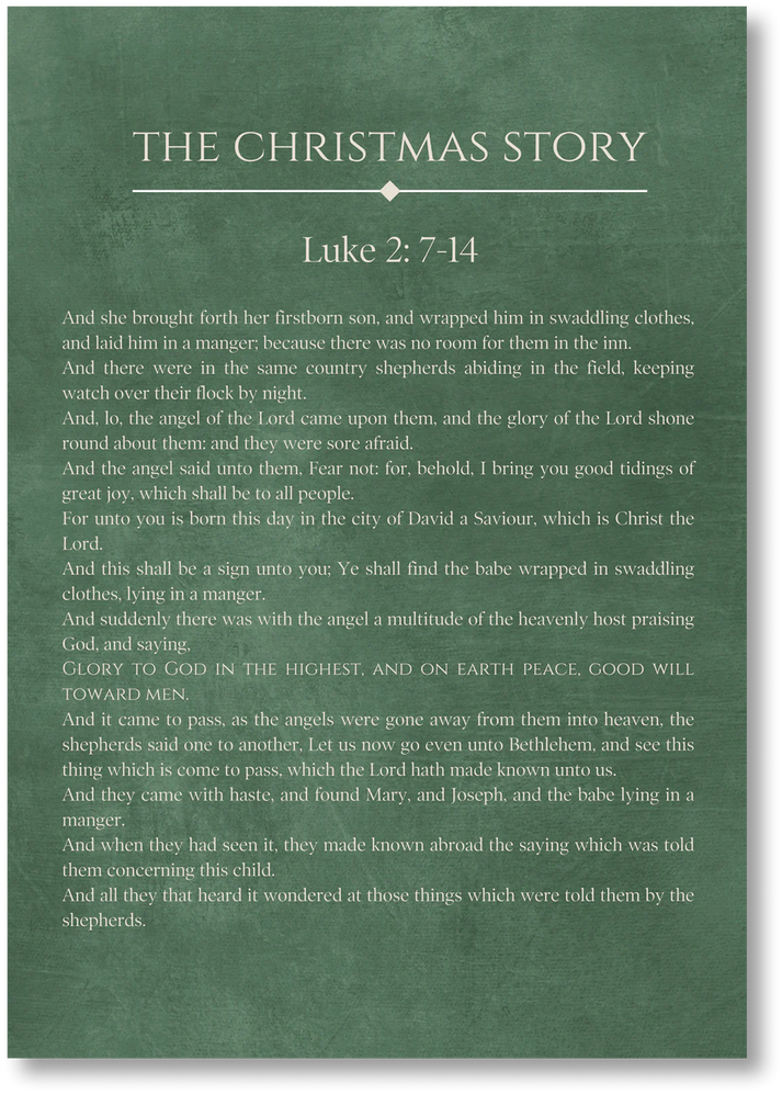 The Christmas Story - Print – Light Your Home