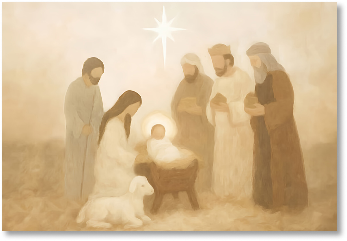 Manger Scene - Print – Light Your Home